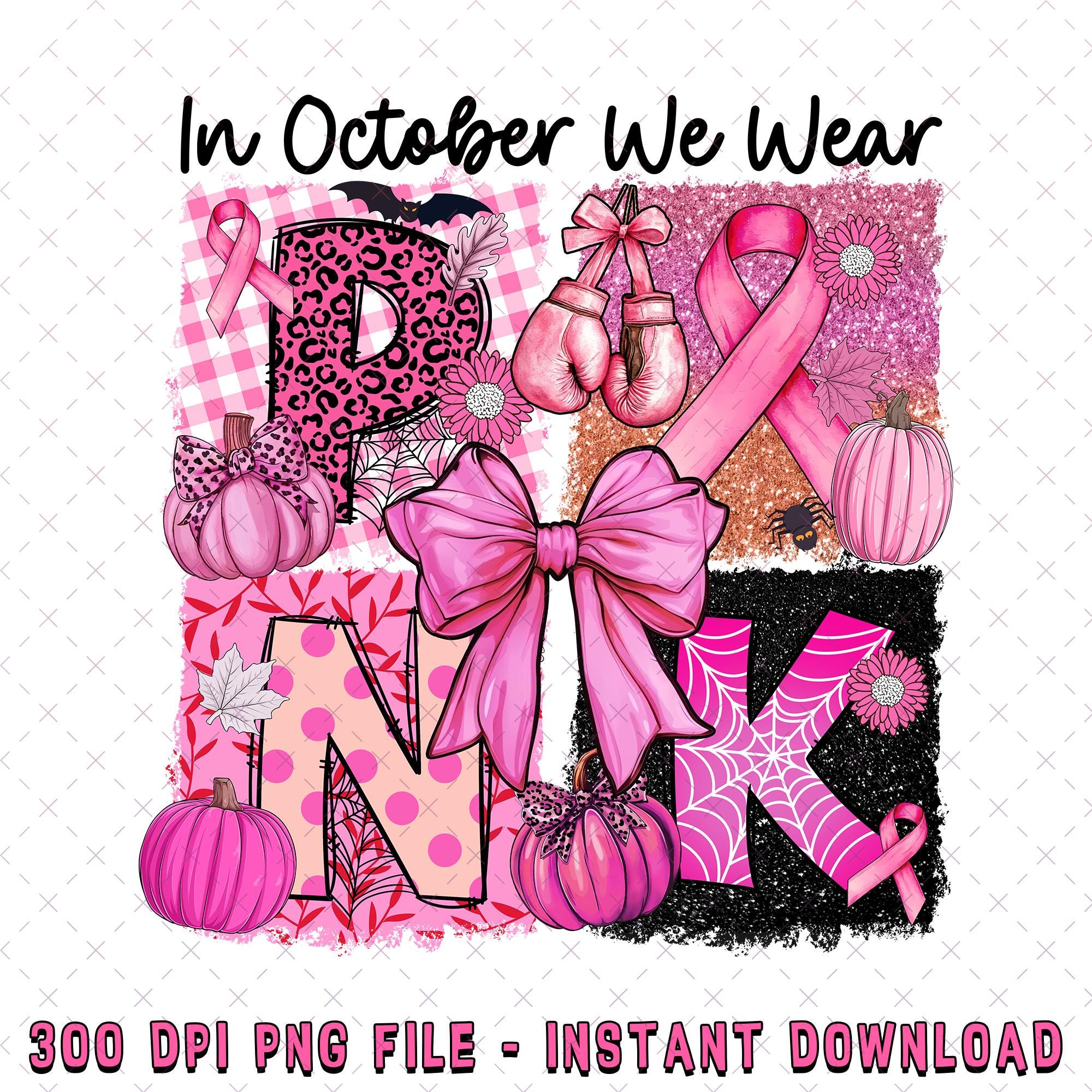 In October We Wear Pink PNG, Breast Cancer Pink Out Png, Breast Cancer ...