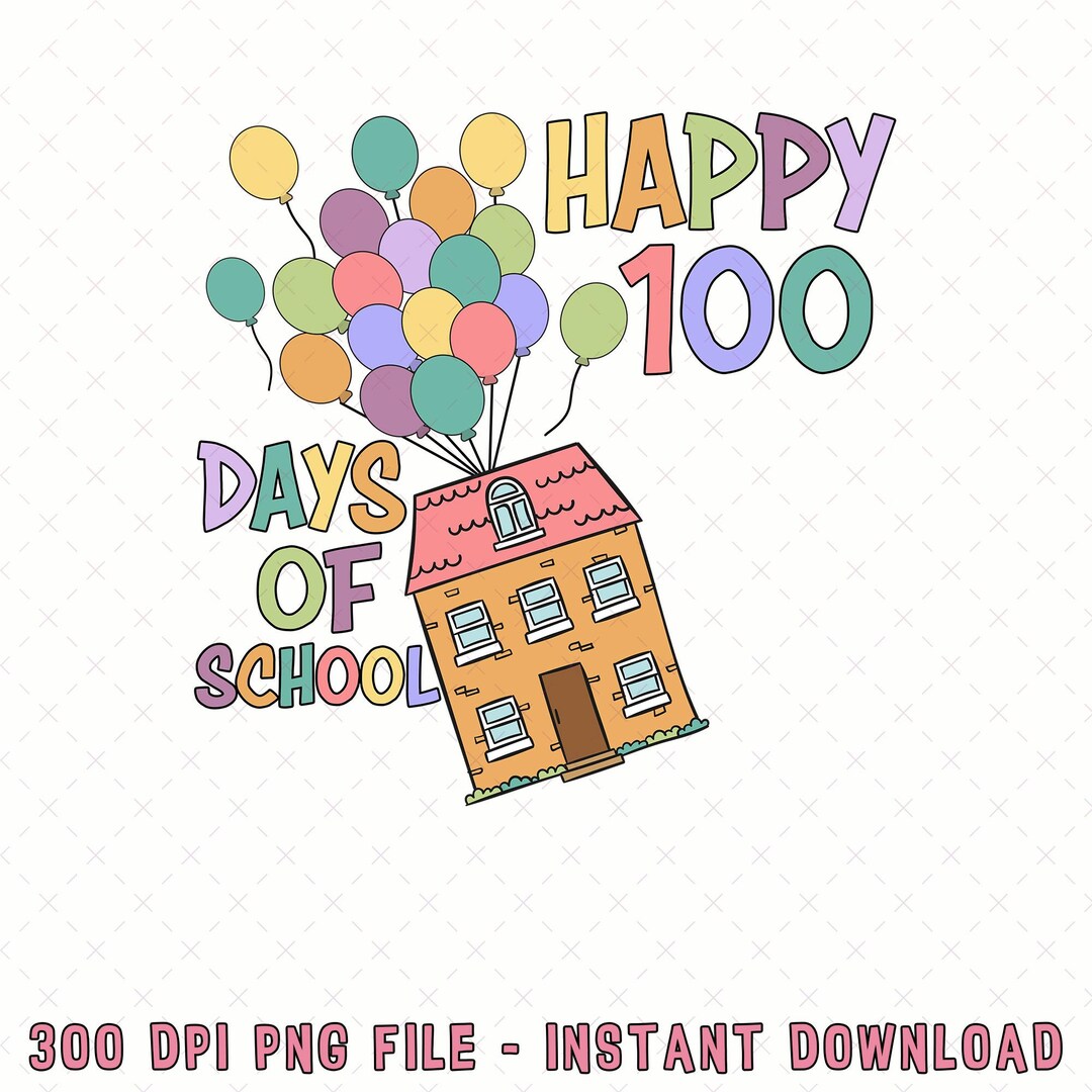 Retro Groovy 100 Days of School Png, up 100 Days Smarter Png, 100 Days ...