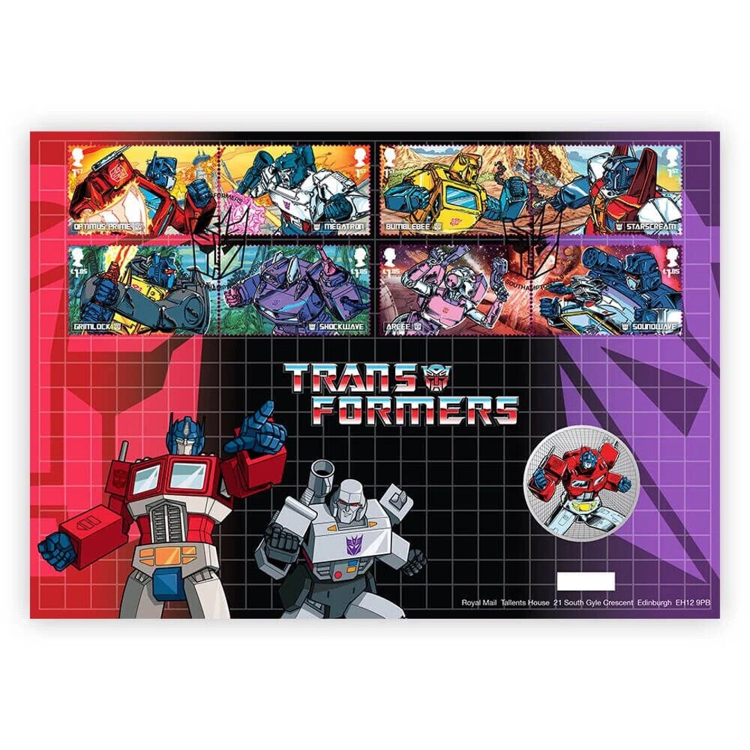 Royal Mail Transformers Medal Coin Cover Plus Hidden Ink Limited ...