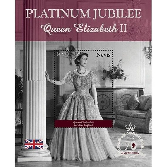 Nevis 2022 Queen Elizabeth II Platinum Jubilee Souvenir - Etsy