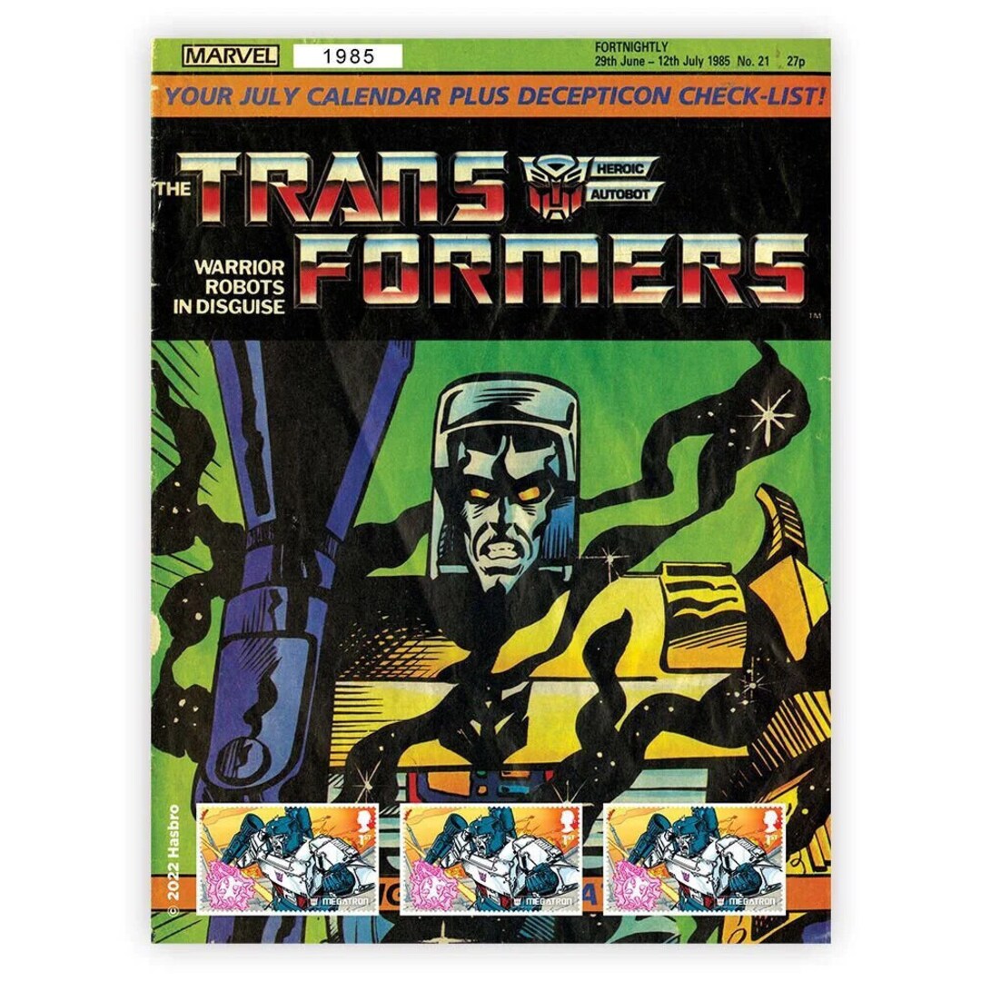 Royal Mail Transformers Megatron Fan Sheet of 3 Stamps MNH - Etsy