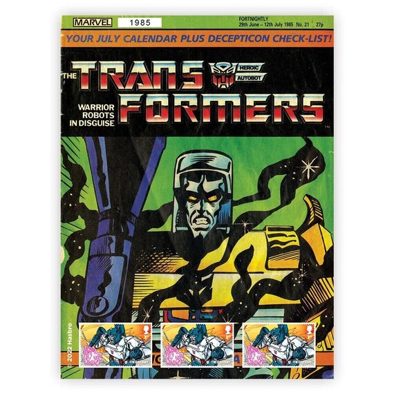 Royal Mail Transformers Megatron Fan Sheet of 3 Stamps - Etsy