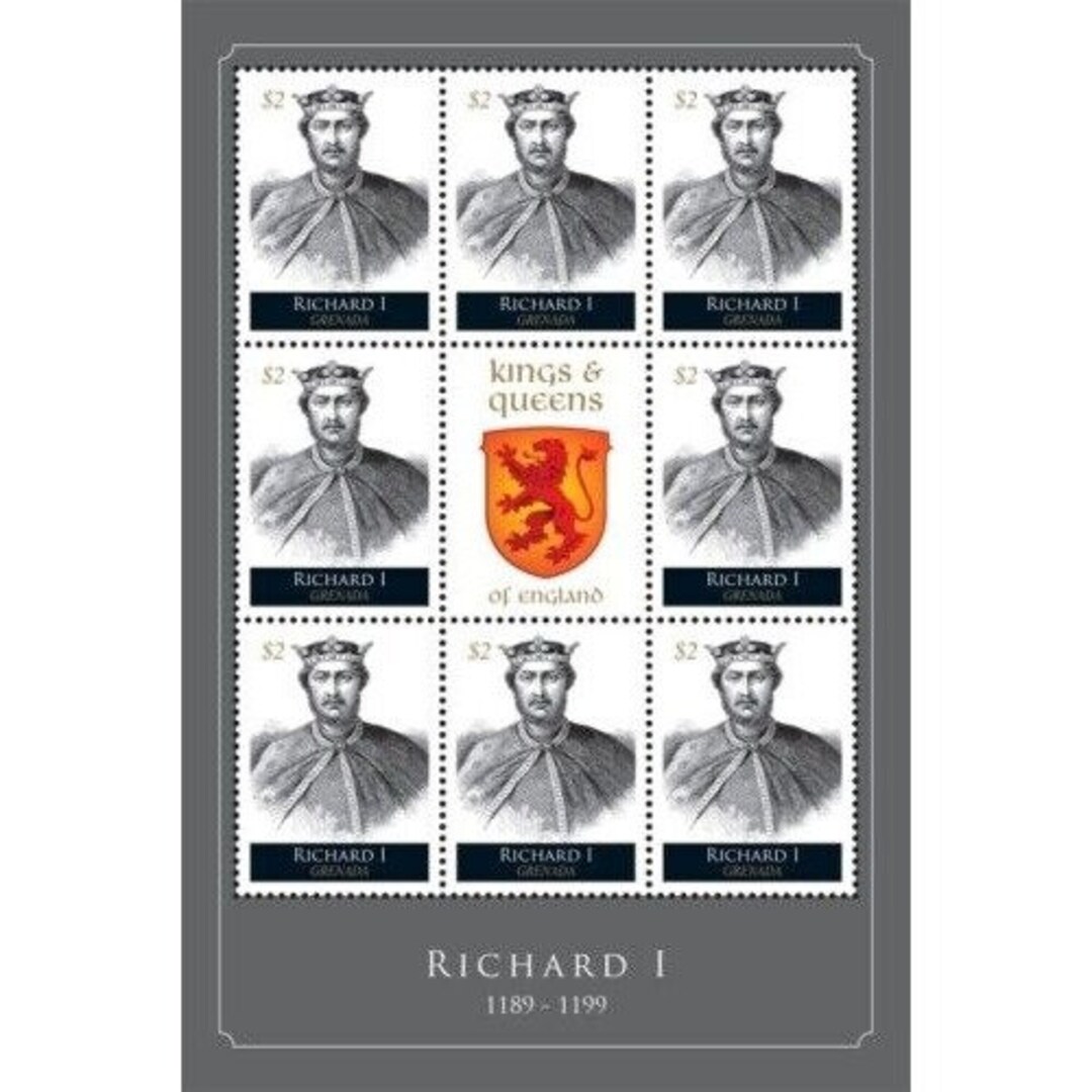 Grenada - 2011 - Kings & Queens of England Richard I - Sheet of 8 - MNH ...