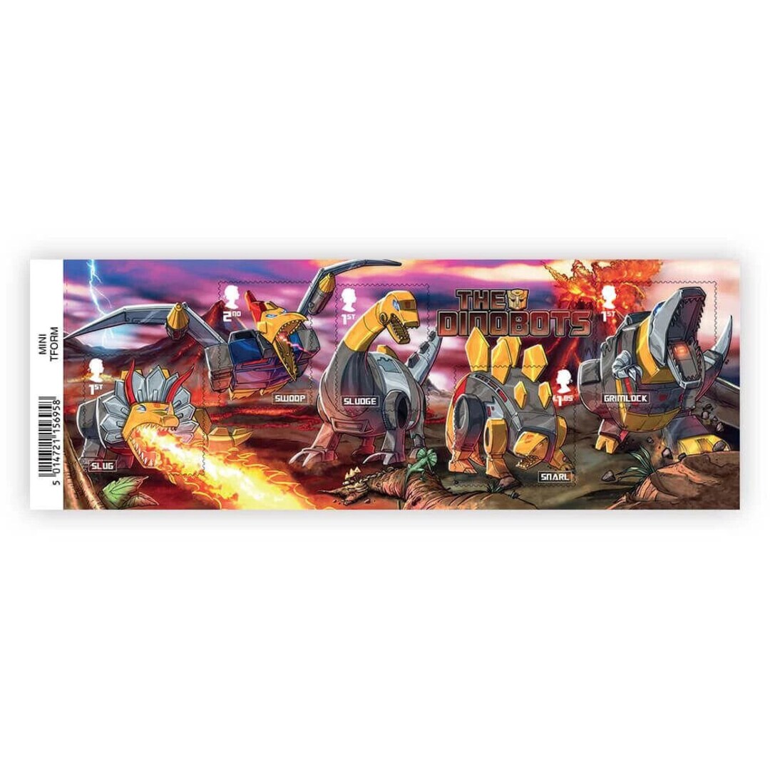 Royal Mail - Transformers - Mini Sheet of 5 Stamps - Mint - Etsy