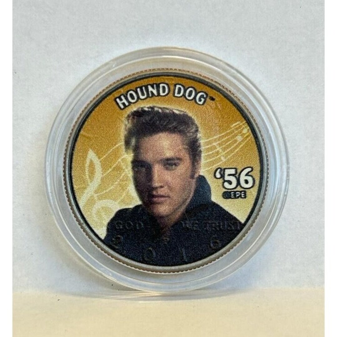 United States - Elvis Presley - Hound Dog - Half Dollar Colorized Coin ...