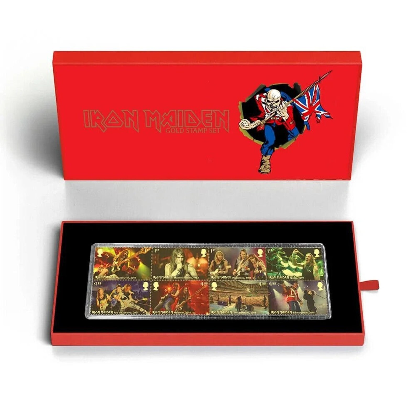 Royal Mail - Iron Maiden - Gold Stamp Set - Limited Edition - MNH - Etsy