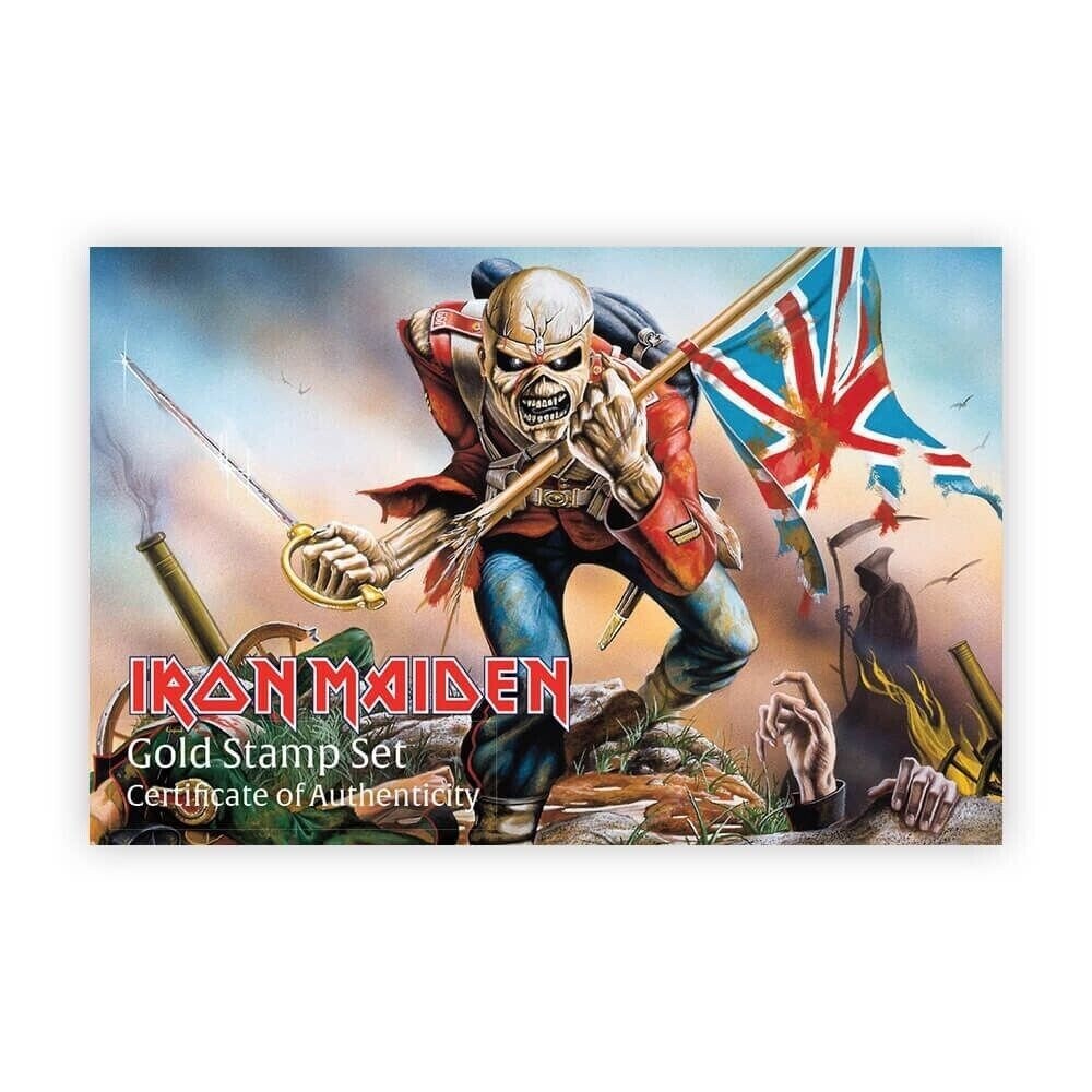 Royal Mail - Iron Maiden - Gold Stamp Set - Limited Edition - MNH - Etsy