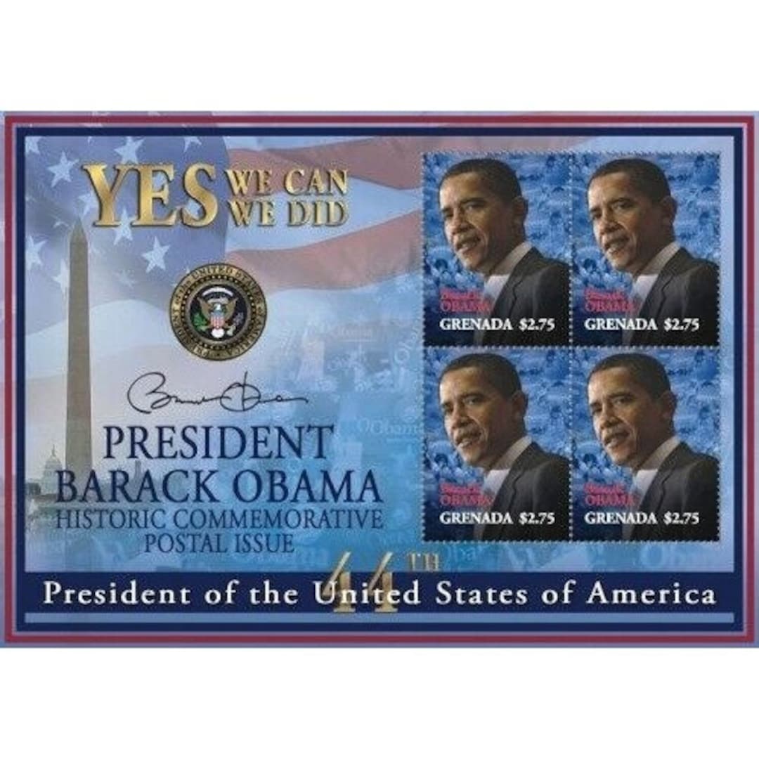 Grenada 2009 - President Barack Obama - Sheet of 4 Stamps - Scott #3697 ...