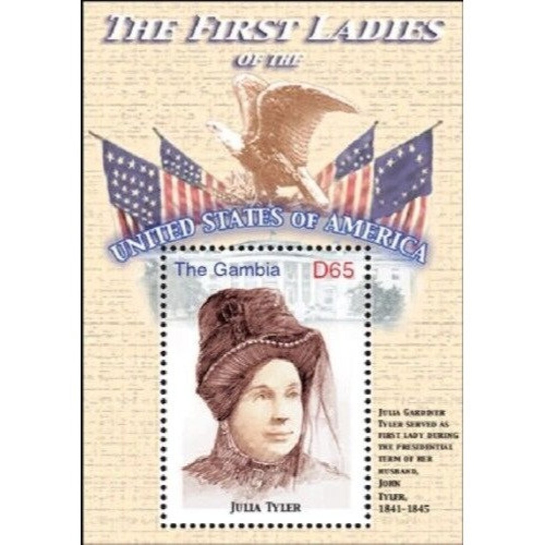 Gambia - the First Ladies of the United States - JULIA TYLER - Souvenir ...