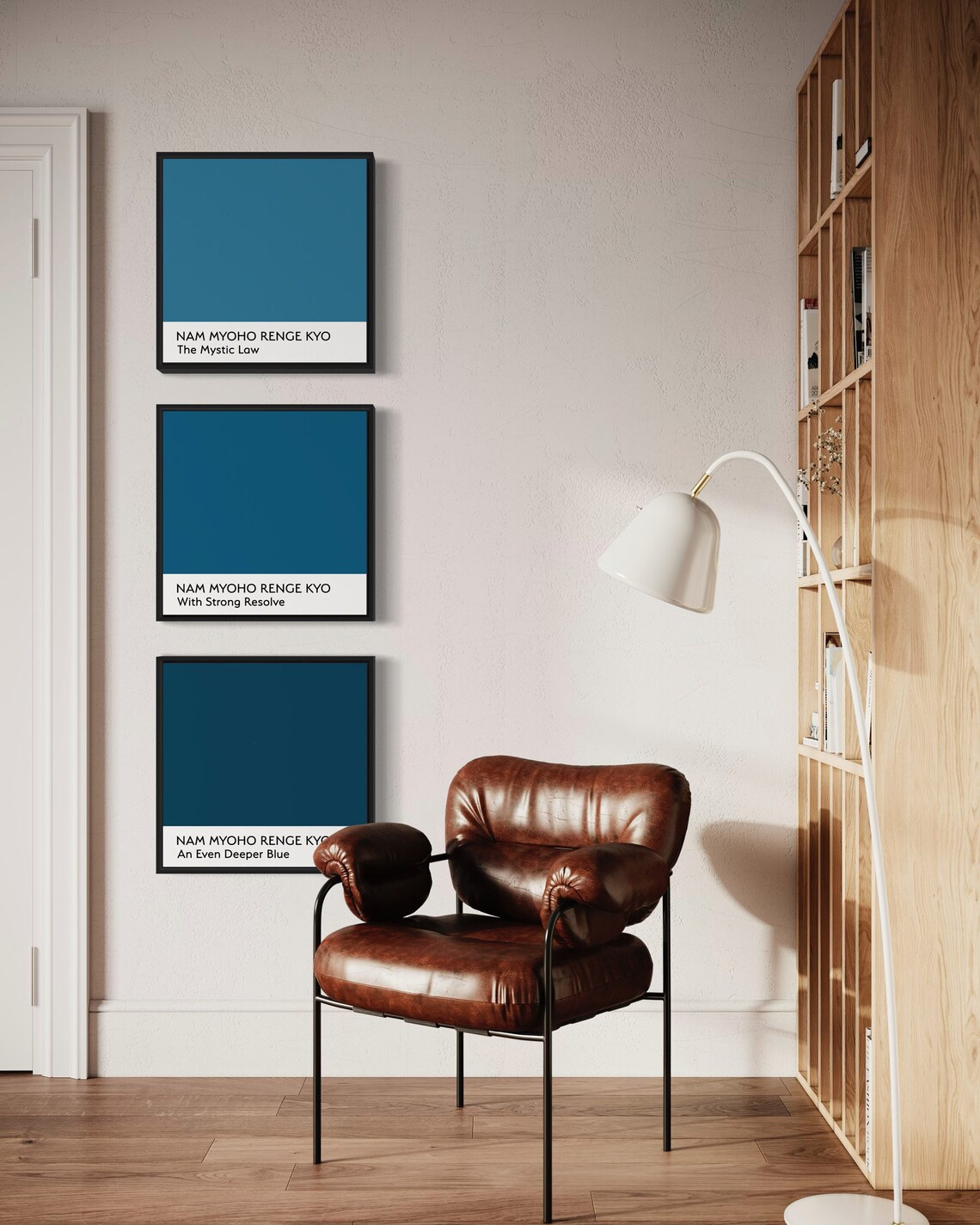 Nam Myoho Renge Kyo - 3 Piece Wall Art - Gosho - Color Block Art ...