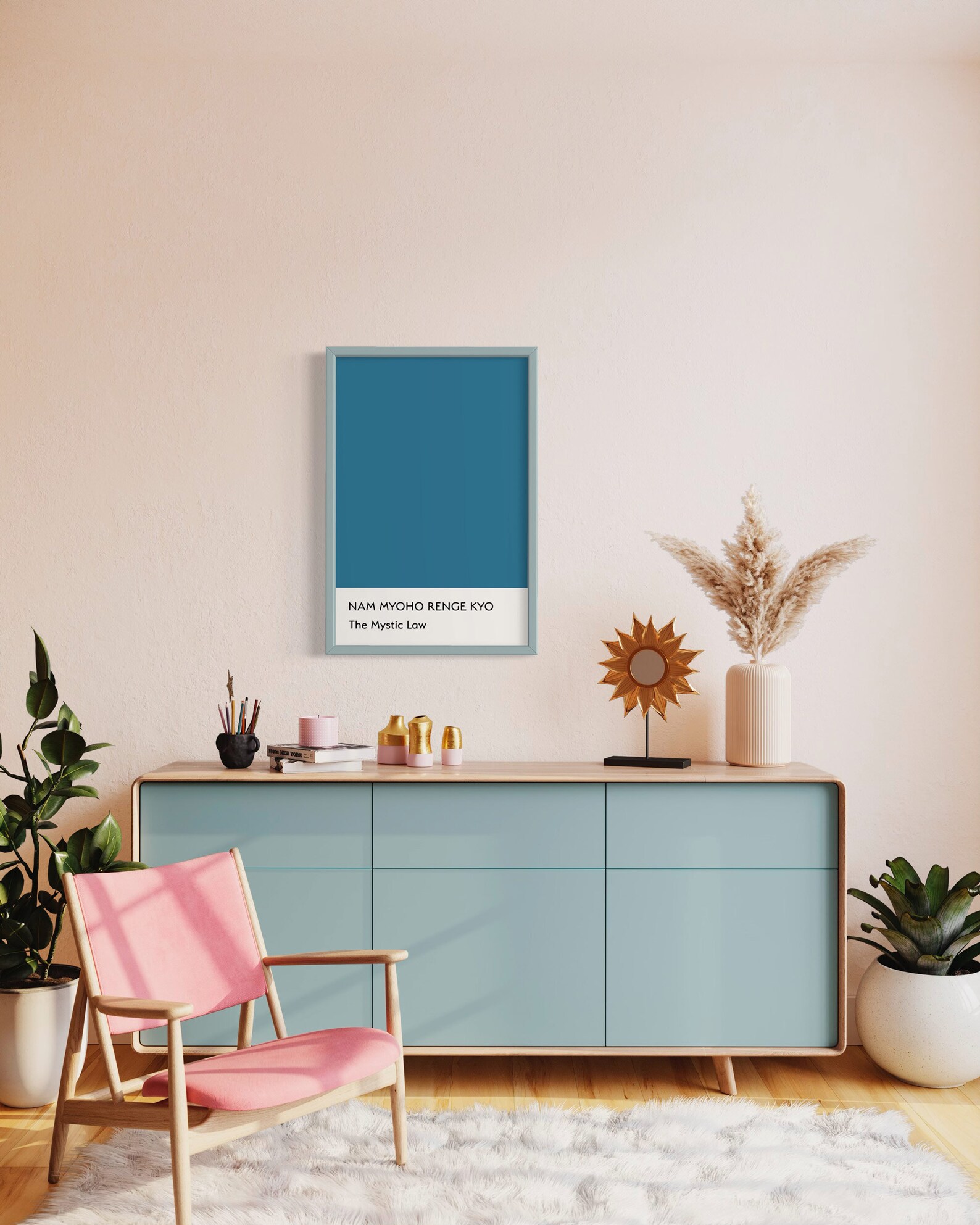 Nam Myoho Renge Kyo - 3 Piece Wall Art - Gosho - Color Block Art ...