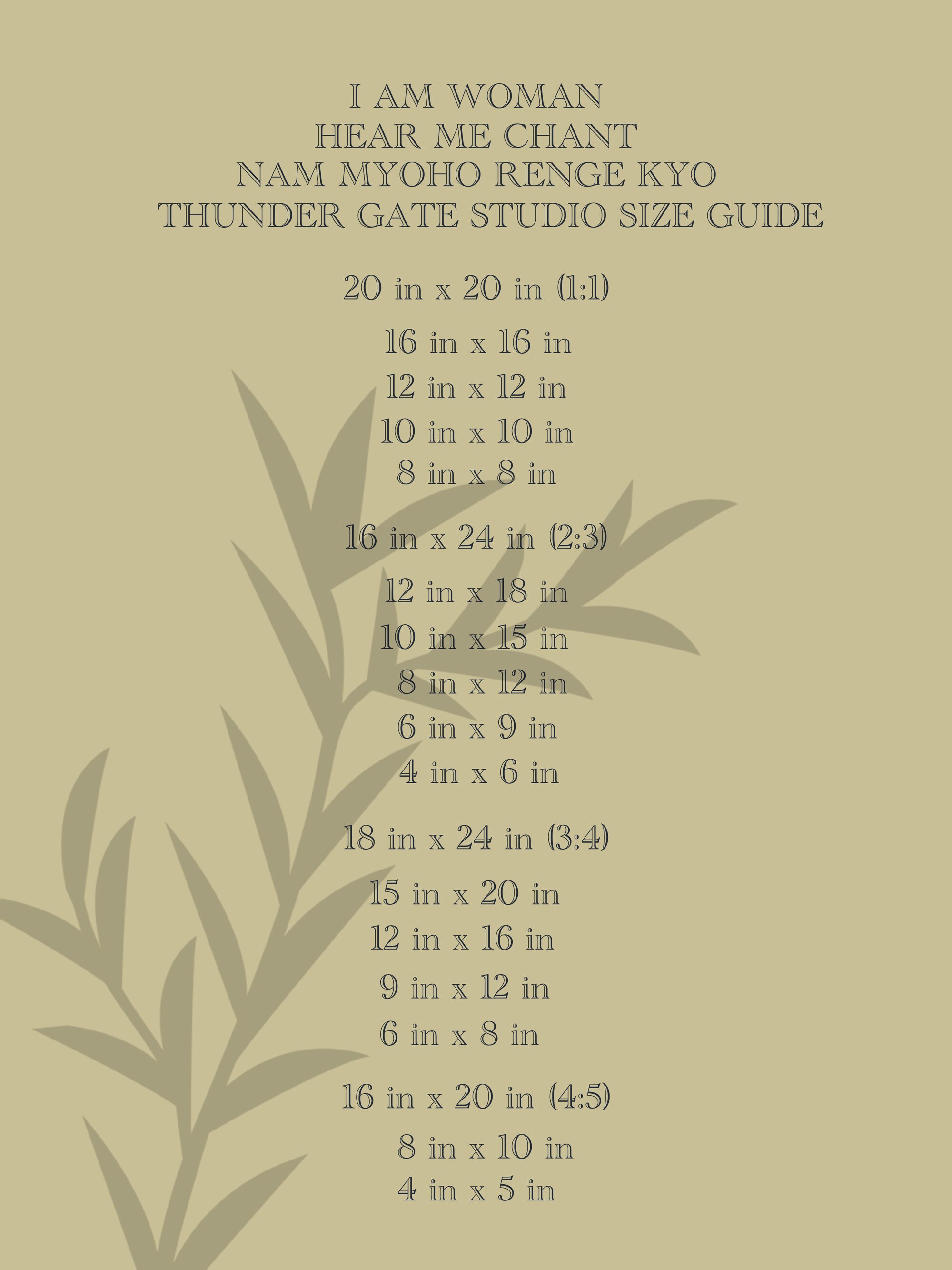 Sage Green Wall Art Nichiren Buddhism I Am Woman Hear Me Chant Nam ...