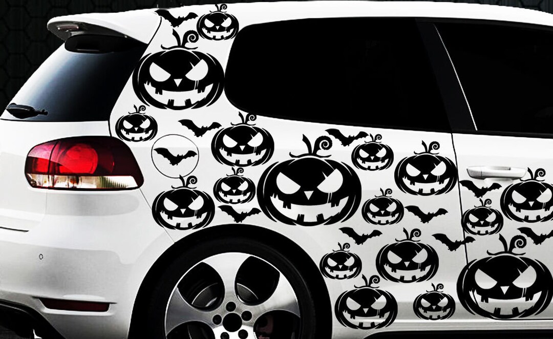 99x Witch Stars Car Sticker Wall Decal Witch's Carriage Gothic ...