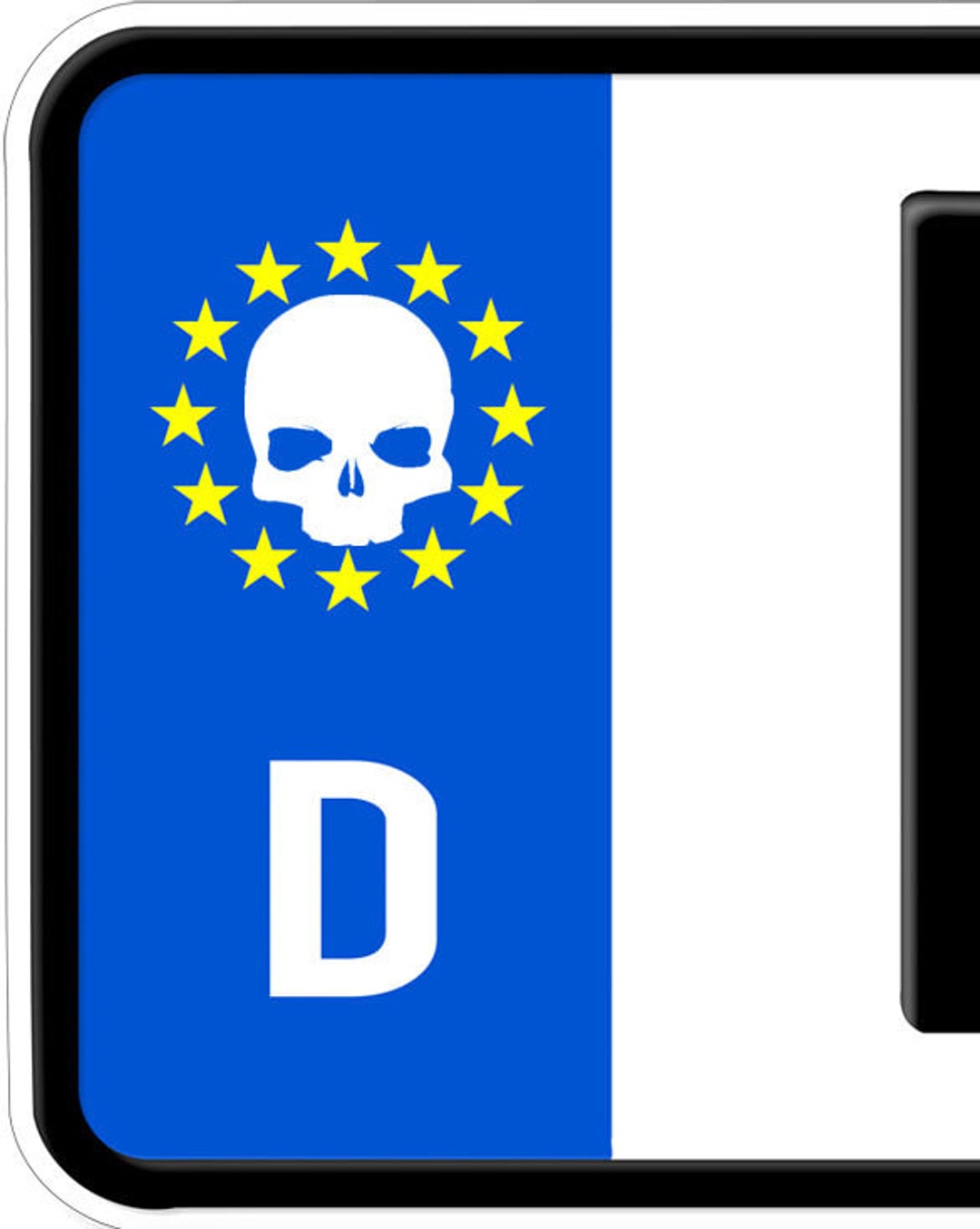 2x Sticker Skull License Plate License Plate Punisher Skull - Etsy