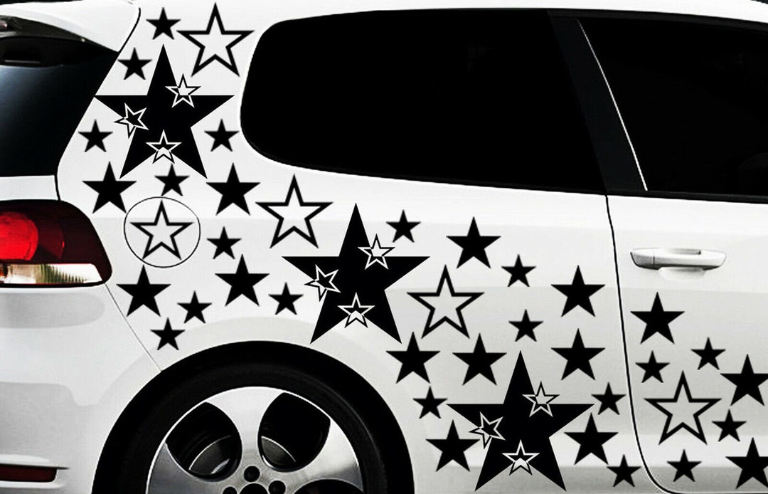 106x Stars Star Car Sticker Set Sticker Tuning Shirt Stylin Wall Decal ...