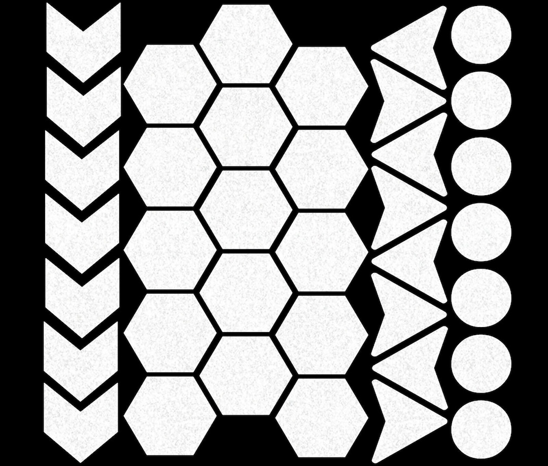 37x Reflector Stickers, Reflective Stickers, Reflective Stickers, White ...