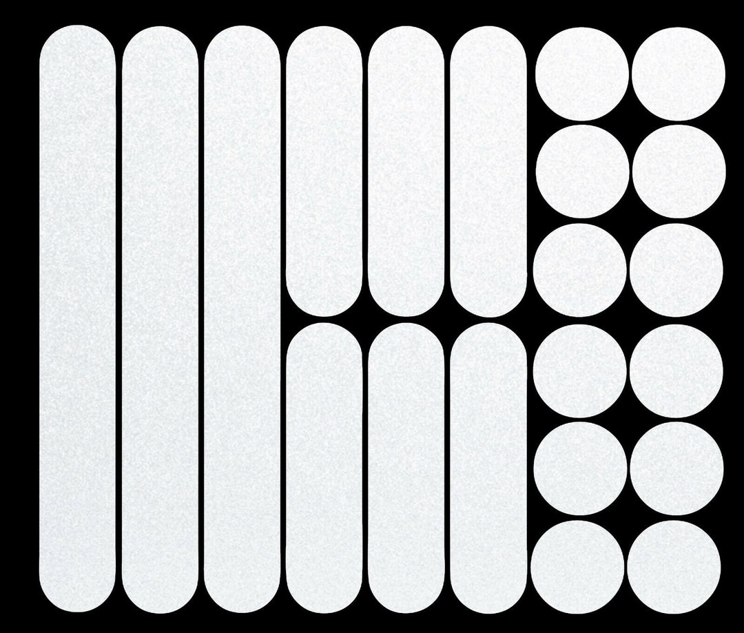 63x Reflector Stickers, Reflective Stickers, Reflective Stickers, White ...