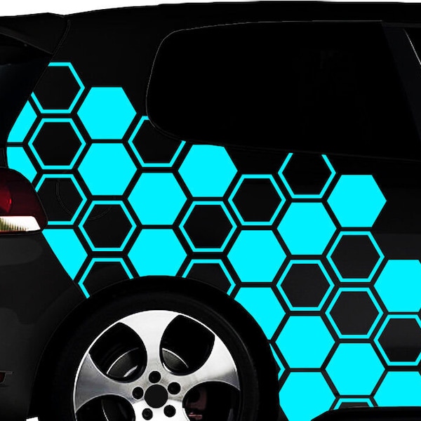 Hexagon Stickers - Etsy