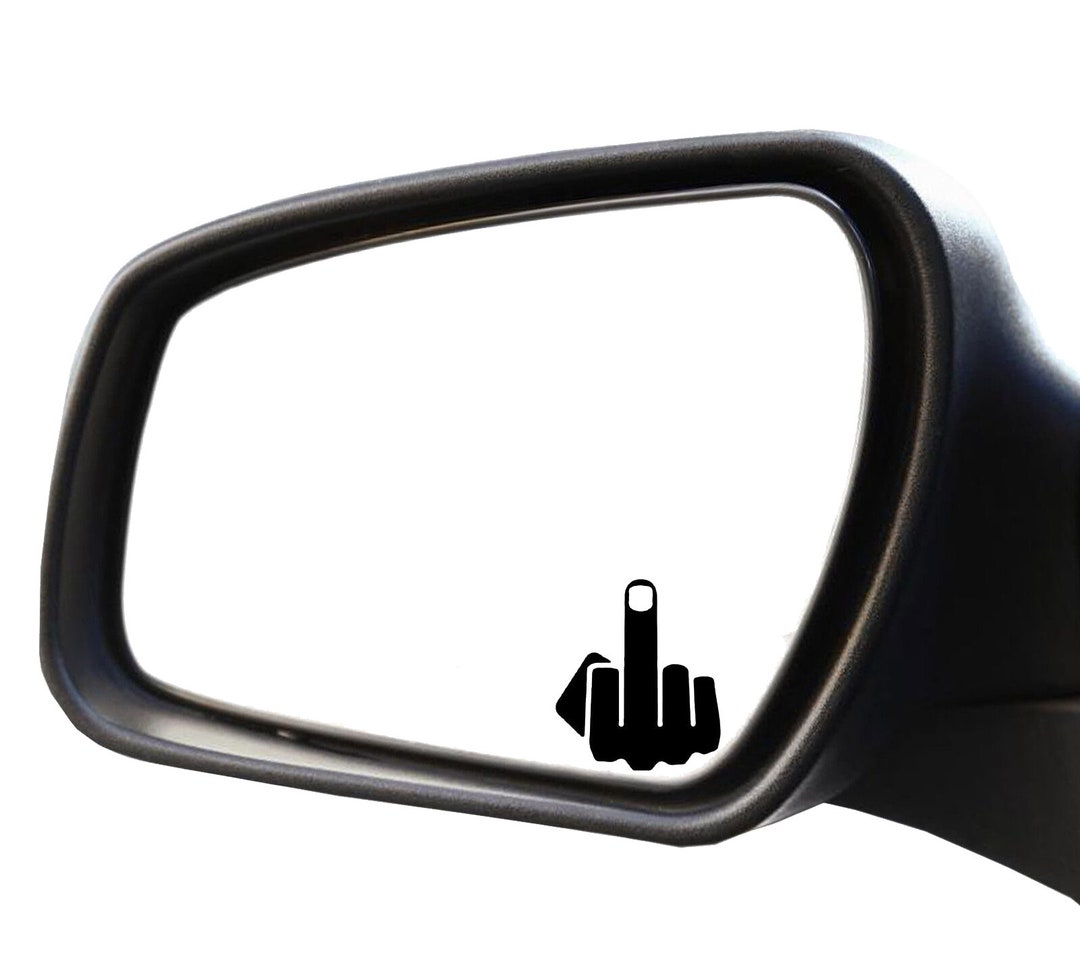 5x Middle Finger Mirror License Plate Badge Stinky Finger Sticker - Etsy