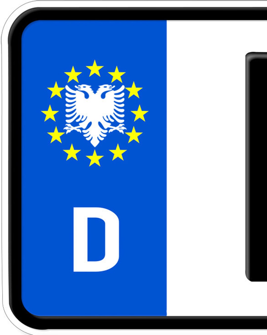 2x Albania Sticker Sticker Shqipëria Albania Kosovo License Plate ...