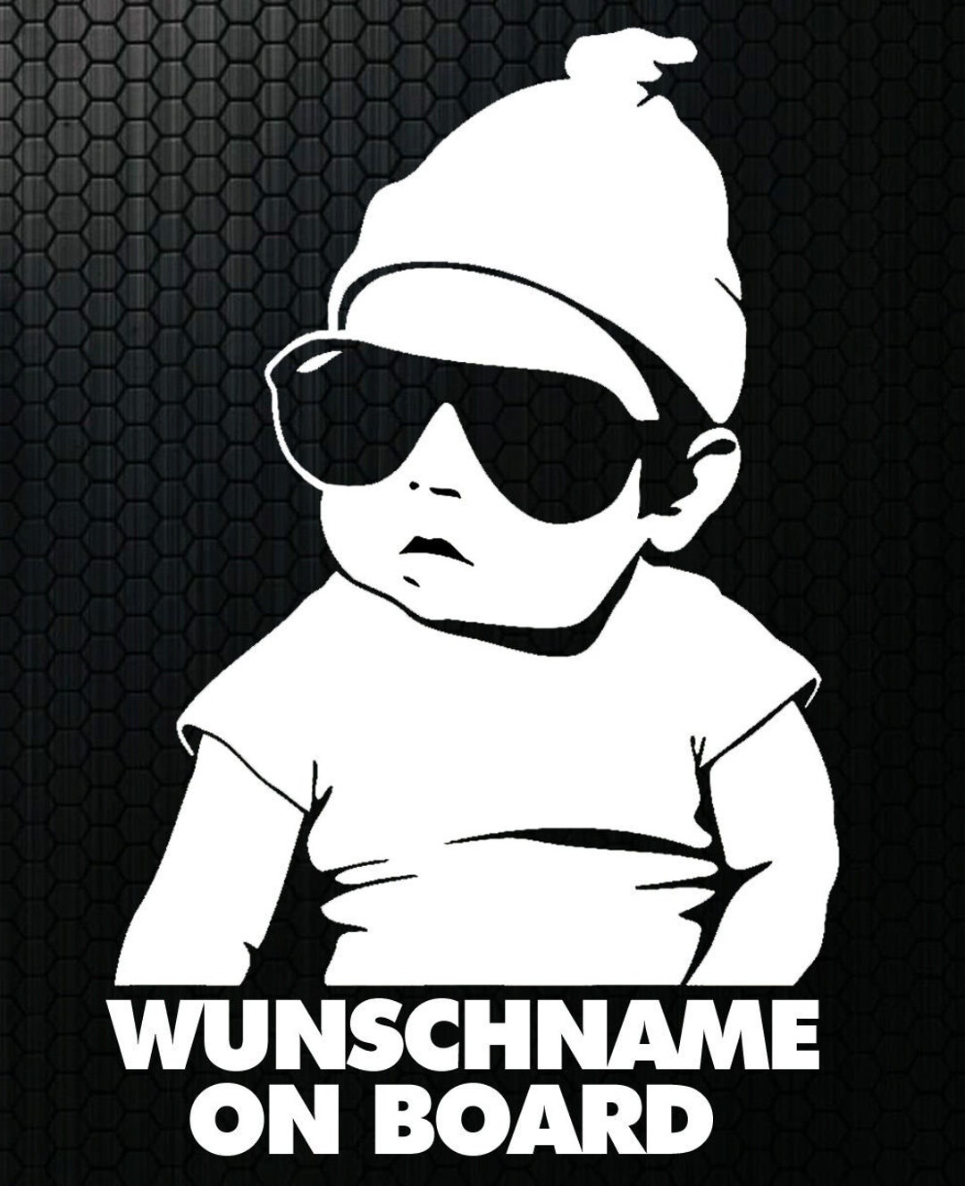 1x Sticker WISH NAME ON BOARD Sticker Hangover Baby Car Child - Etsy