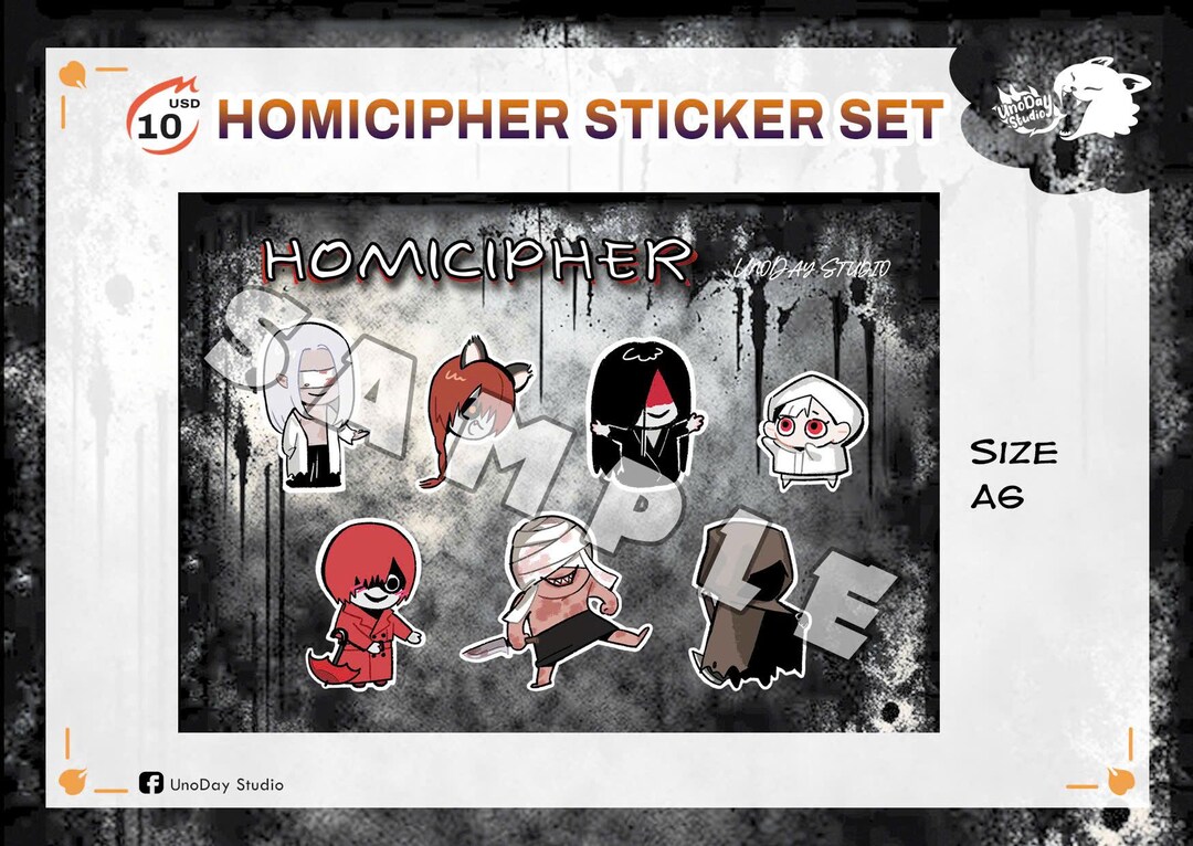 Homicipher Sticker Sheet - Etsy