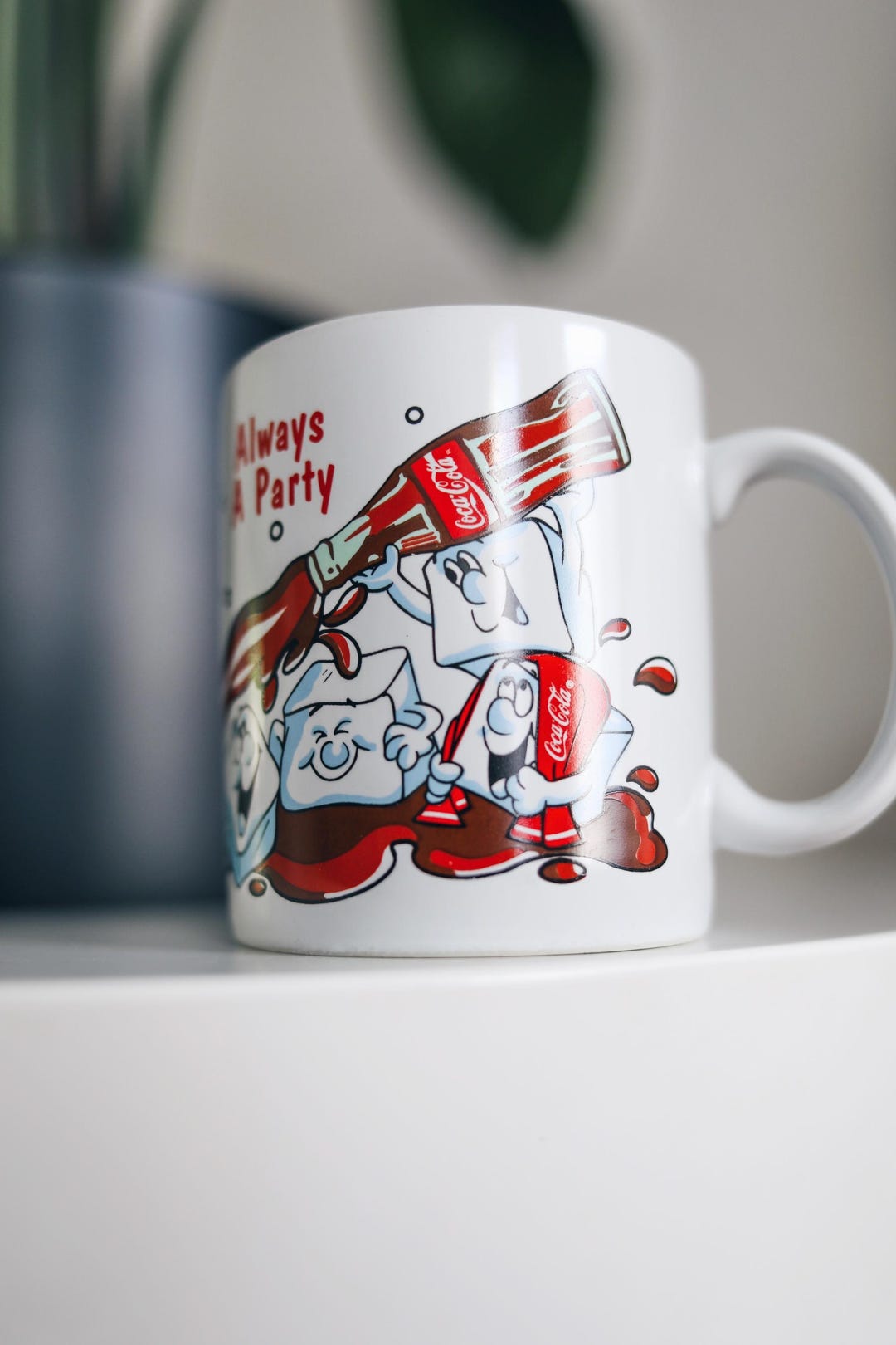 Coca Cola Vintage Mug 90s 1995 Ice Cubes Always a Party - Etsy