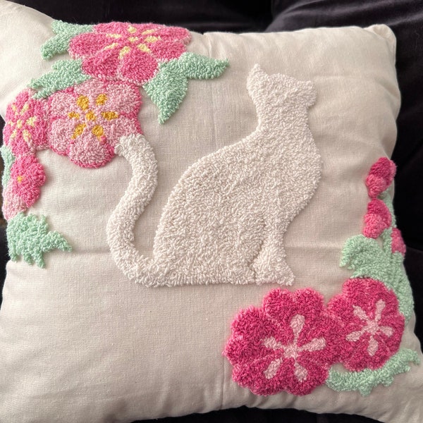 Cat Throw Pillow - Etsy