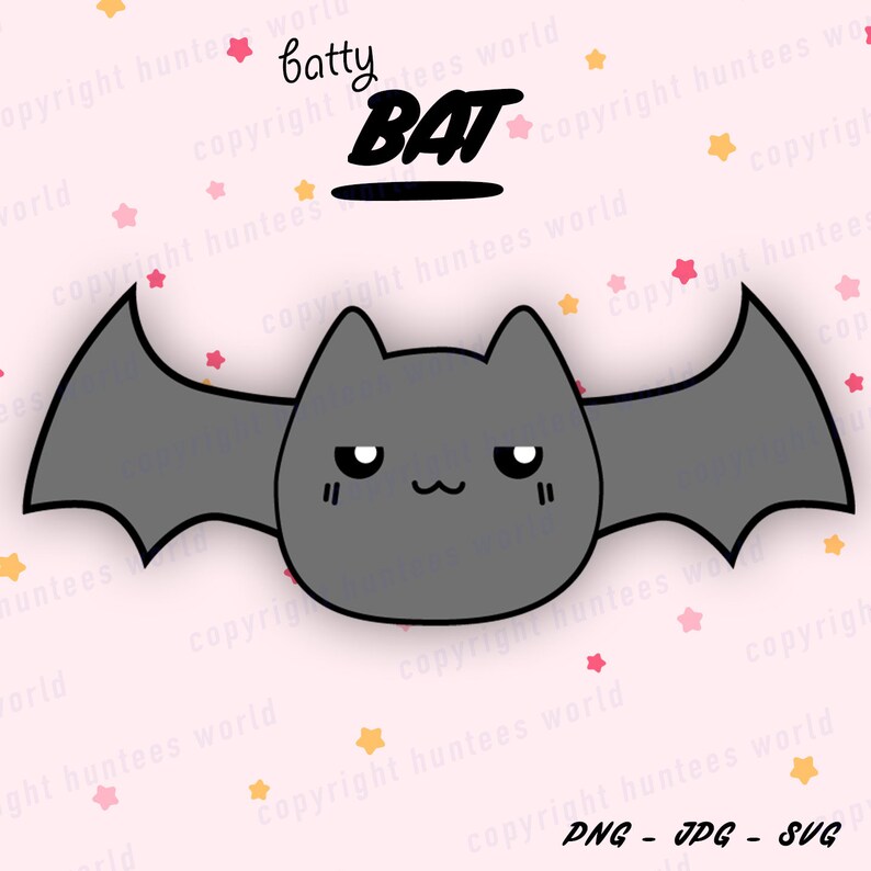 Cute Halloween Clipart | Kawaii Ghost, Pumpkin, Bat (SVG, PNG, JPG) - Etsy