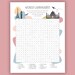 Printable Famous World Landmarks Word Search for Kids, Learning ...