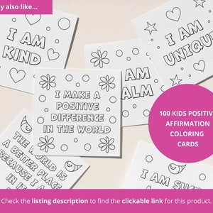32 Printable Coloring Pages for Kids With Positive Affirmations ...