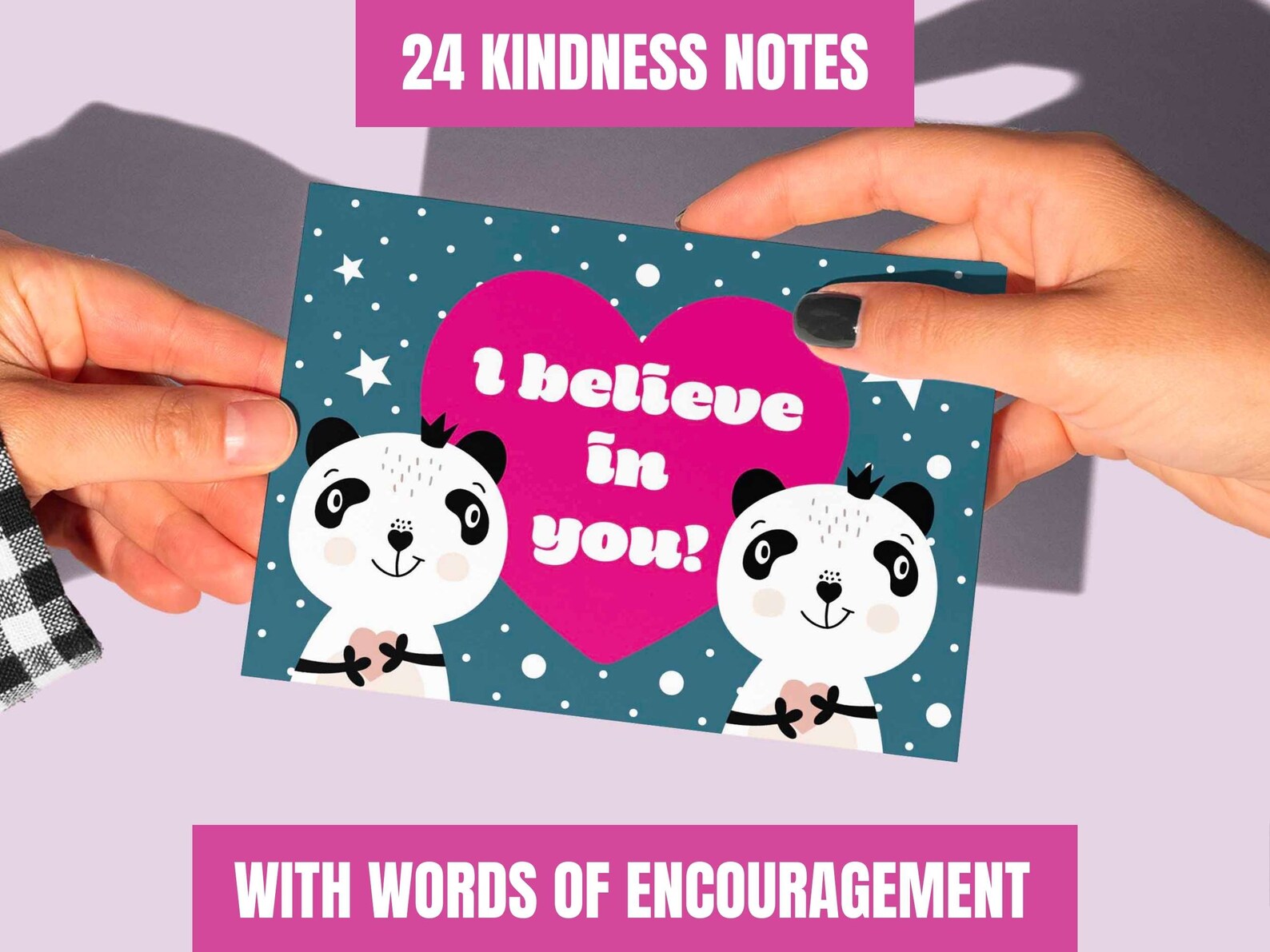 24 Kindness Cards With Words of Encouragement and Compliments. Kindness ...