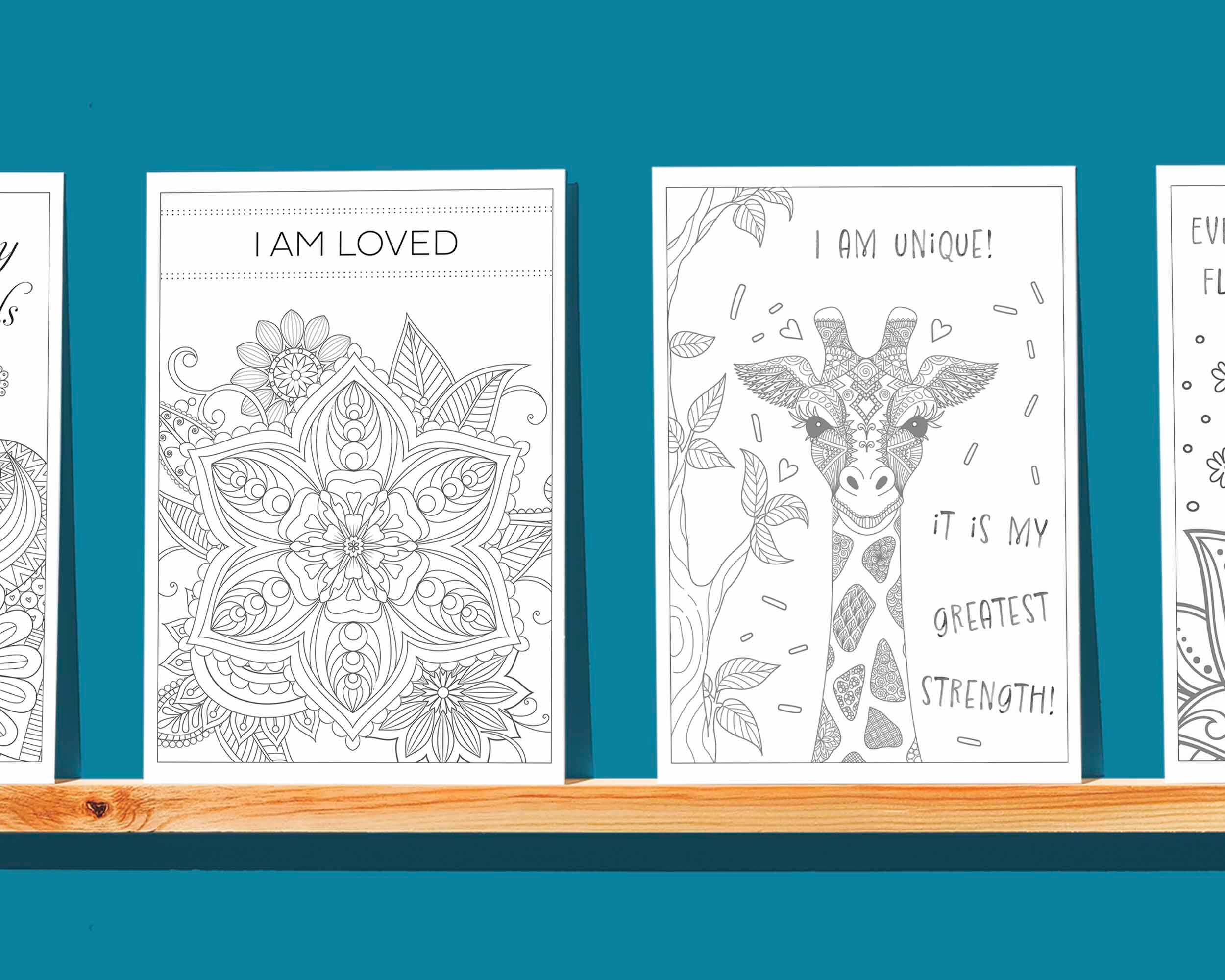 10 Mental Health Coloring Pages for Adults. Unique, Mindful Coloring ...