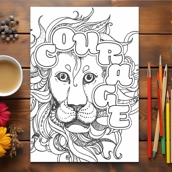 Courage Poster - Etsy