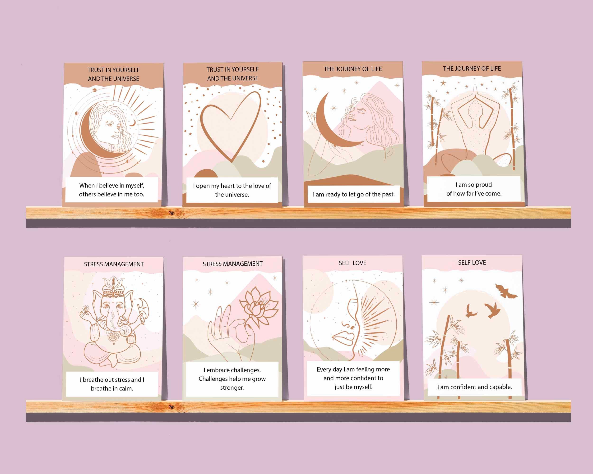 Boho Positive Affirmation Cards: Self-love, Gratitude & Anxiety Relief ...
