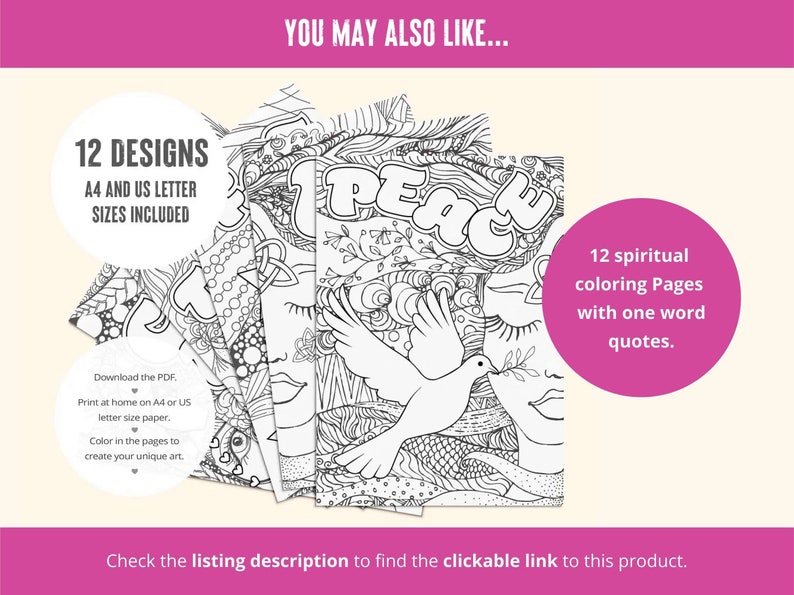 Positive Affirmation Coloring Page: Mandala Giraffe Doodles (PDF ...