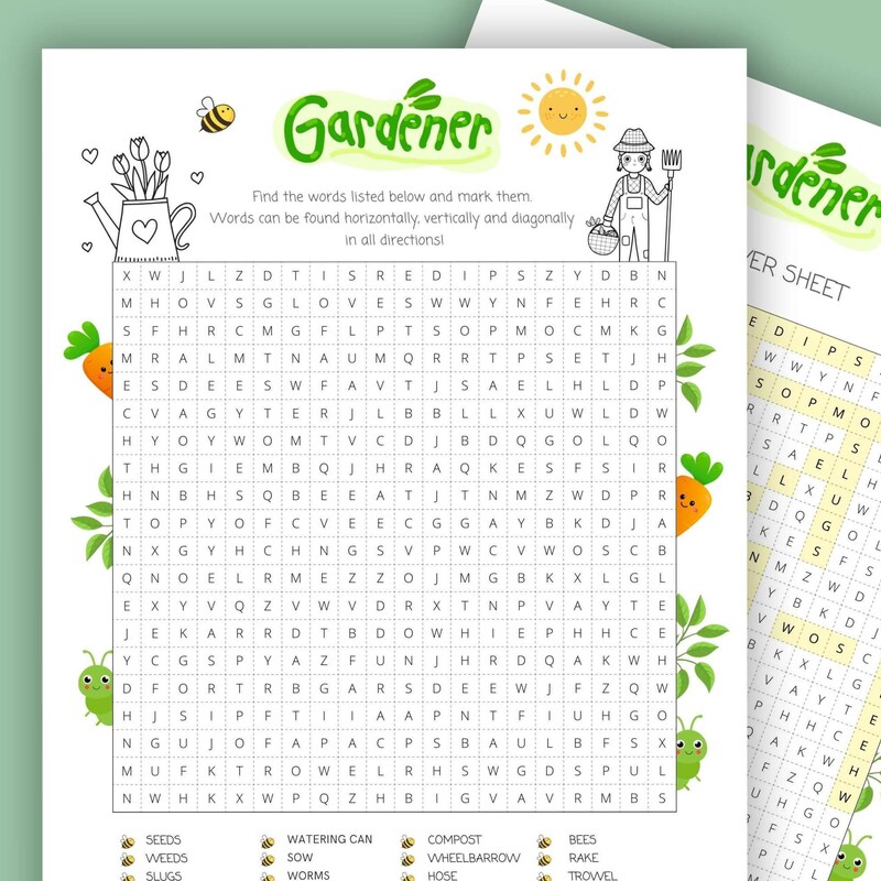 Garden Word - Etsy