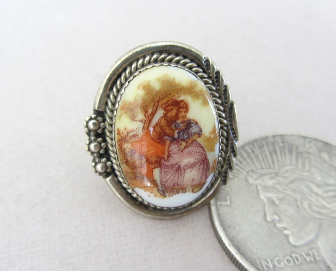 Extremely RARE Navajo 18th Century Rococo Revival Courting Couple ...
