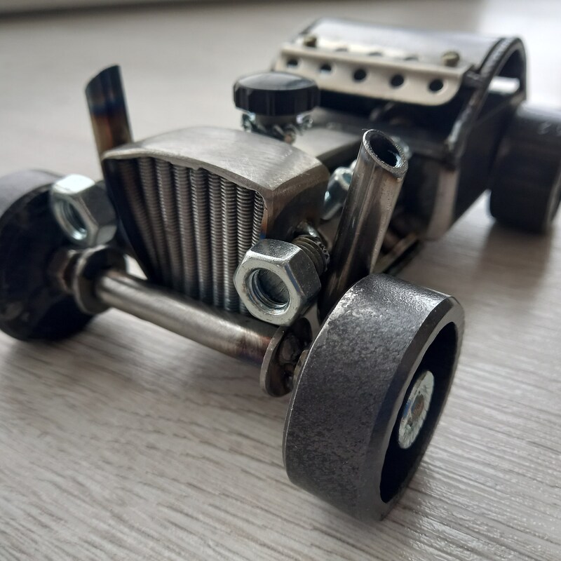 Scrap Metal Car Art - Etsy