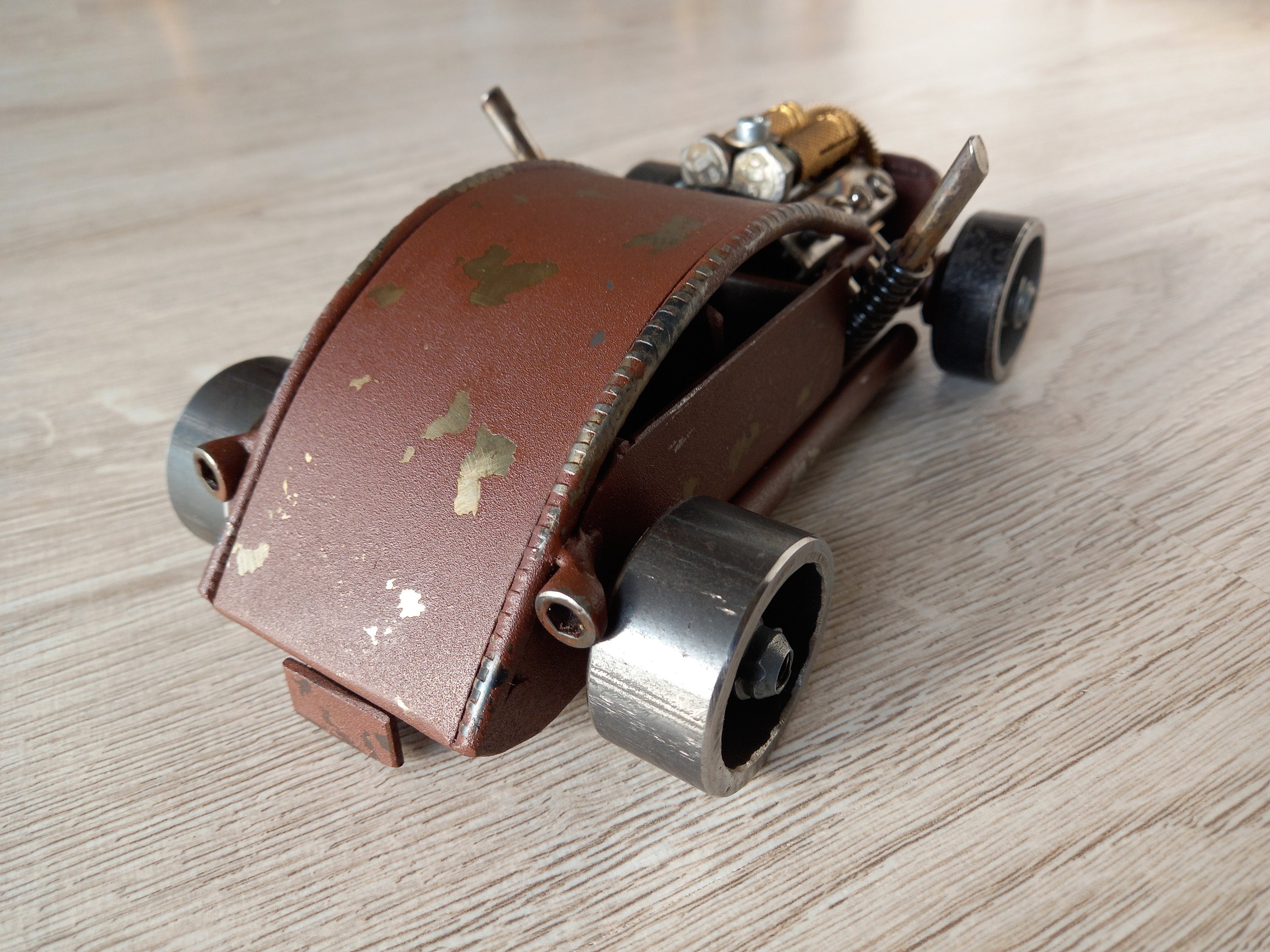 The Rustenstein. Metal Hot Rod Model Decorated With Rust Paint - Etsy