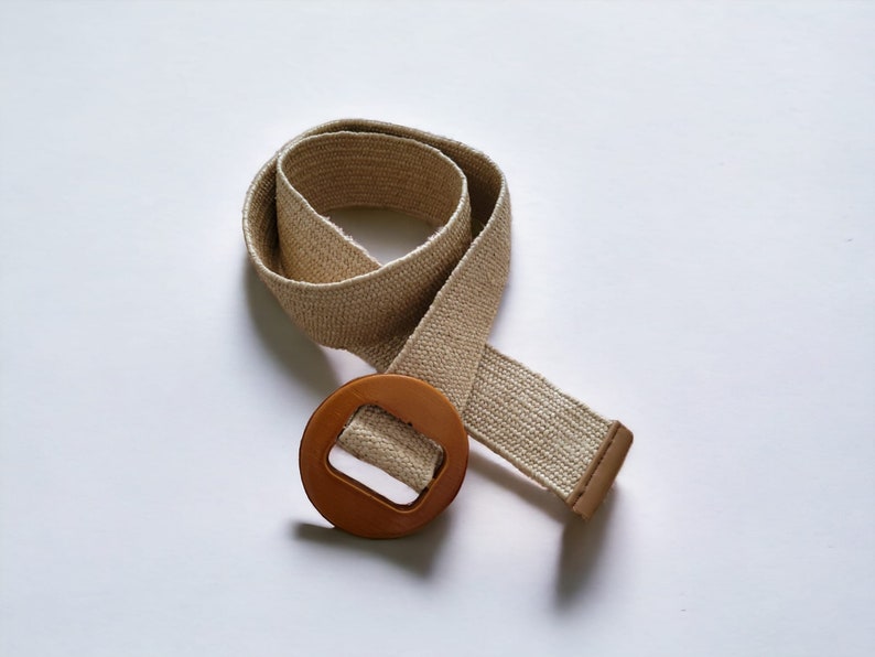 Women's Elastic Wicker Belt With Round Buckle ,boho Raffia Belt,straw ...