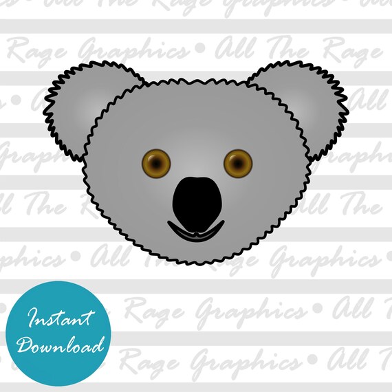 Koala Face Clip Art