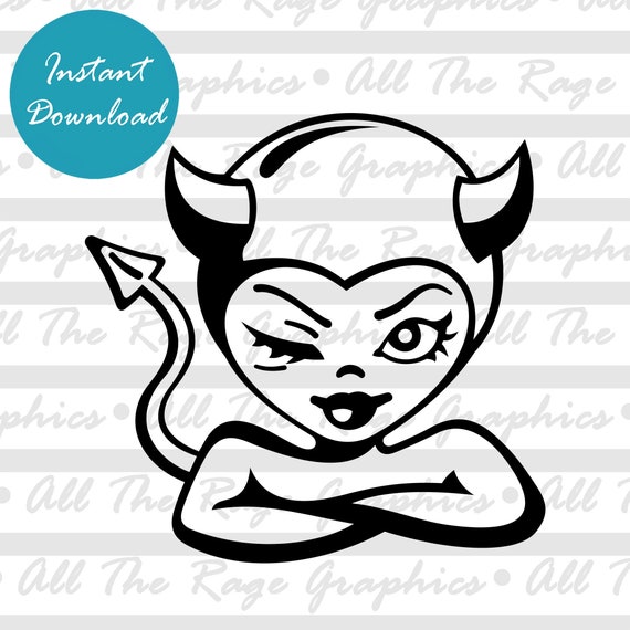 She-devil Instant Digital Download Png Jpg Svg Pdf - Etsy