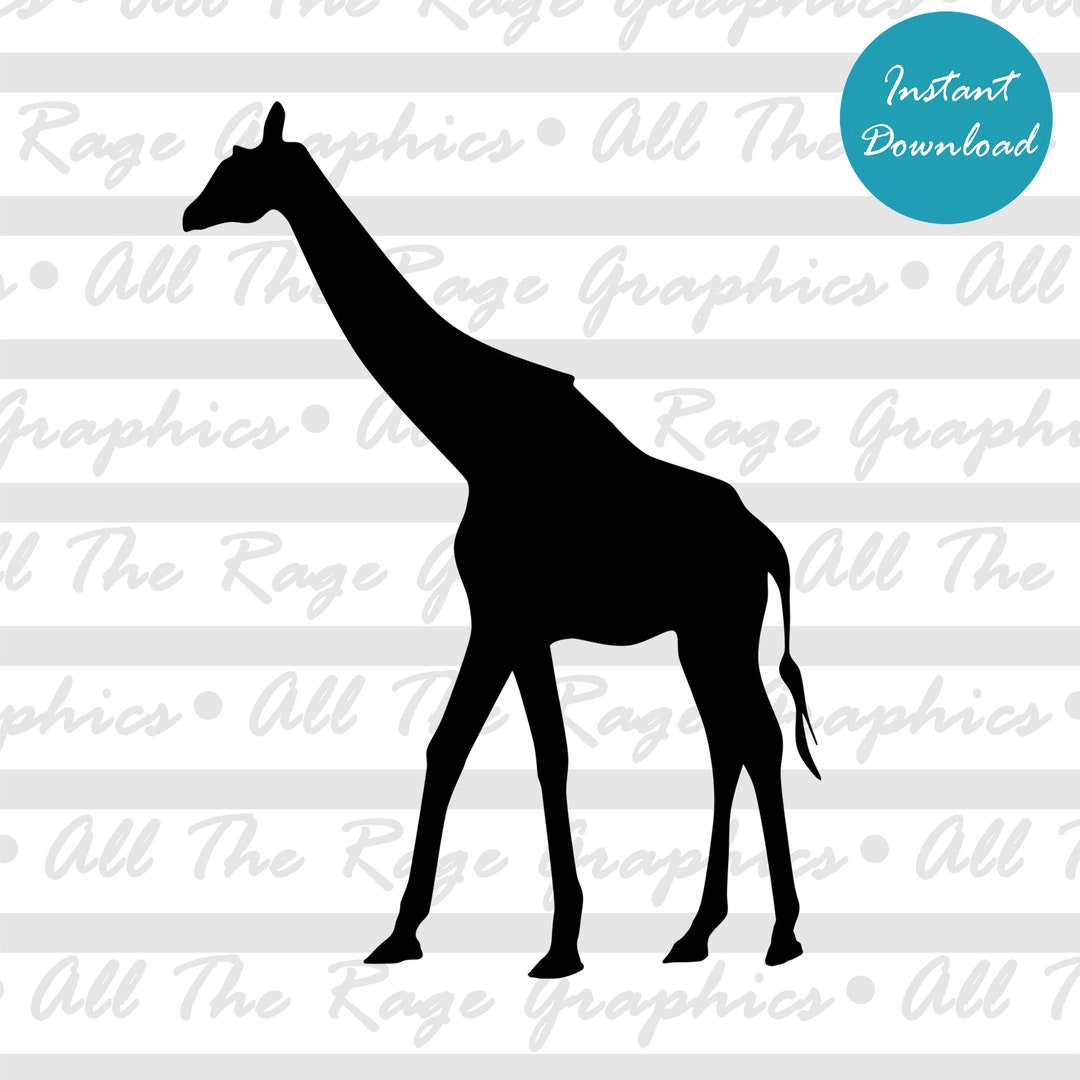Silueta de jirafa / Descarga digital instantánea / png jpg svg pdf ...