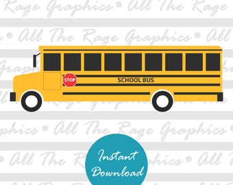 School Bus SVG, PNG, JPG Files. Digital Download. - Etsy