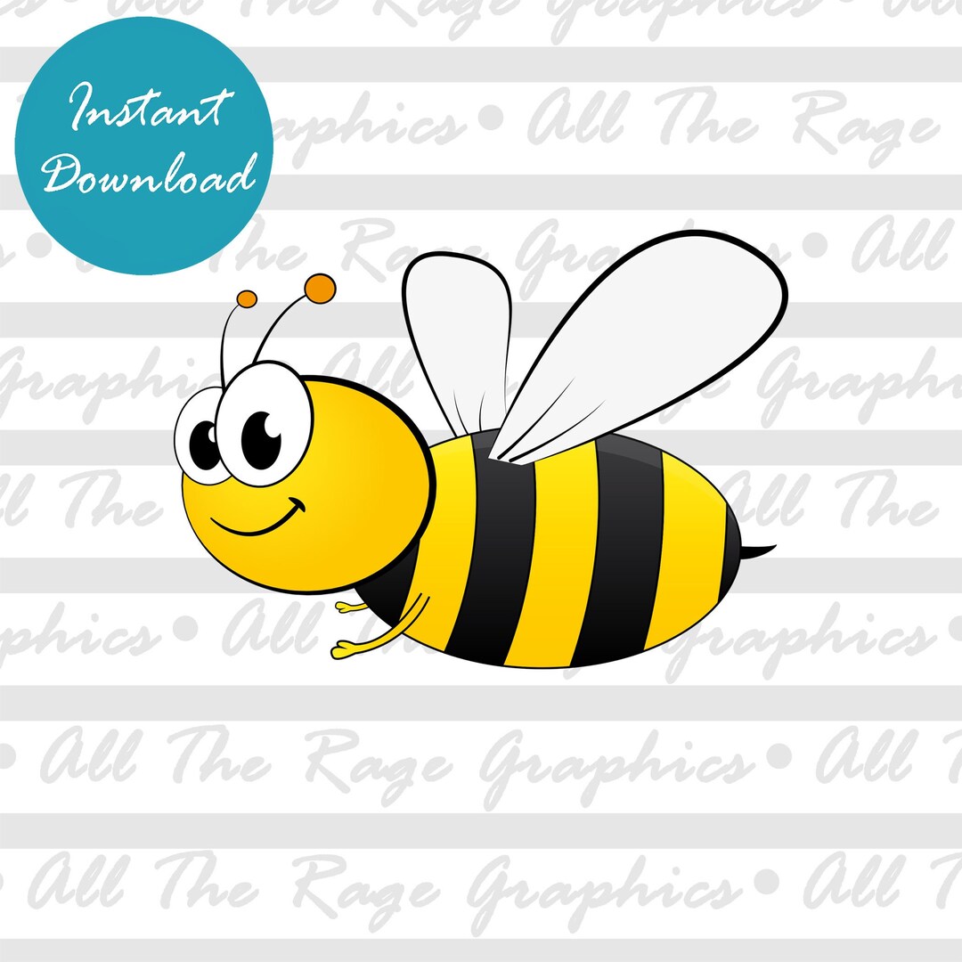 Bumble Bee | Instant Digital Download | Png Jpg Svg Pdf | Graphic Image ...