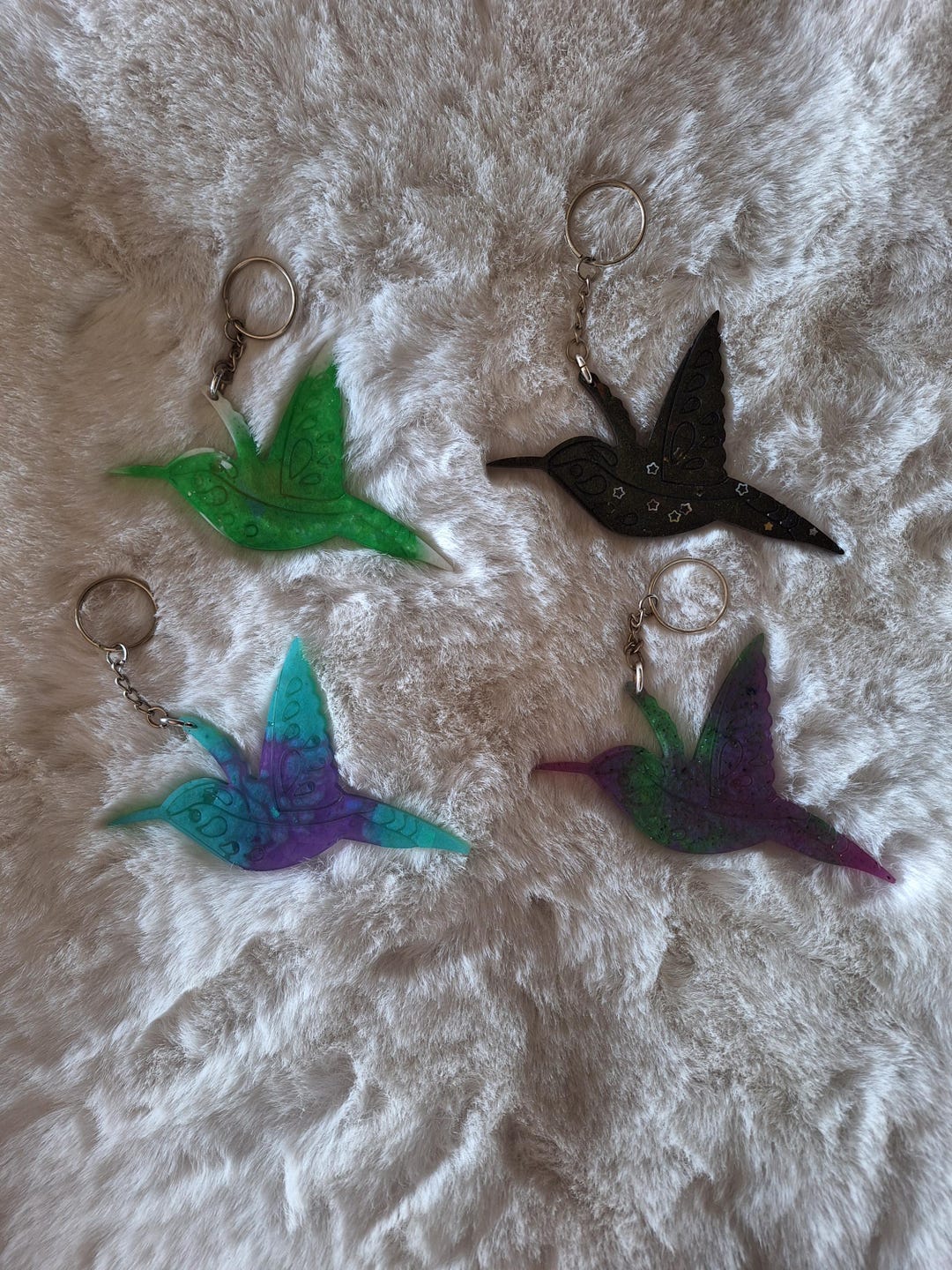 Hummingbird Keychains - Etsy