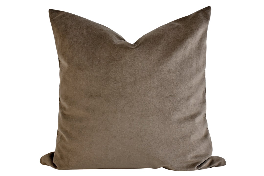Velvet Pillow Cover - Mocha - Etsy