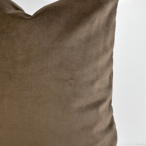 Velvet Pillow Cover - Mocha - Etsy