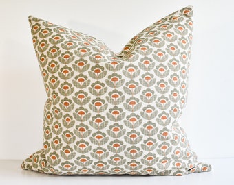Sage and Rust Pillow - Etsy